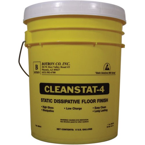 Botron B8105 Cleanstat Static Dissipate ESD Floor Finish, 5 Gallon ...