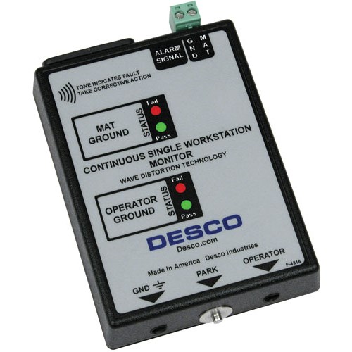 Desco 19325 Full Time Continuous Monitor for Single Wire Wrist Straps ...
